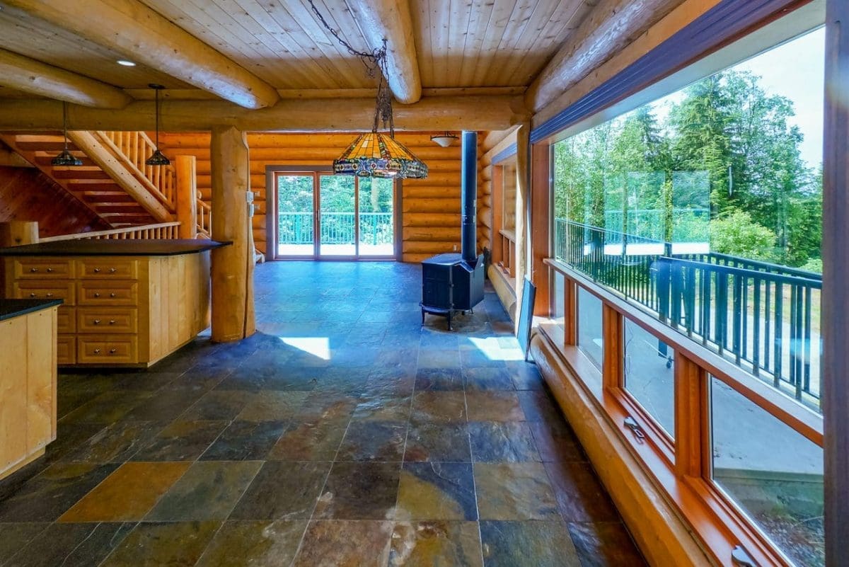 Custom Full Scribe Home with View | Artisan Custom Log Homes