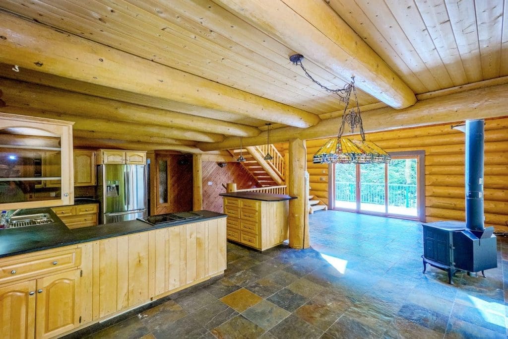 Custom Full Scribe Home with View | Artisan Custom Log Homes