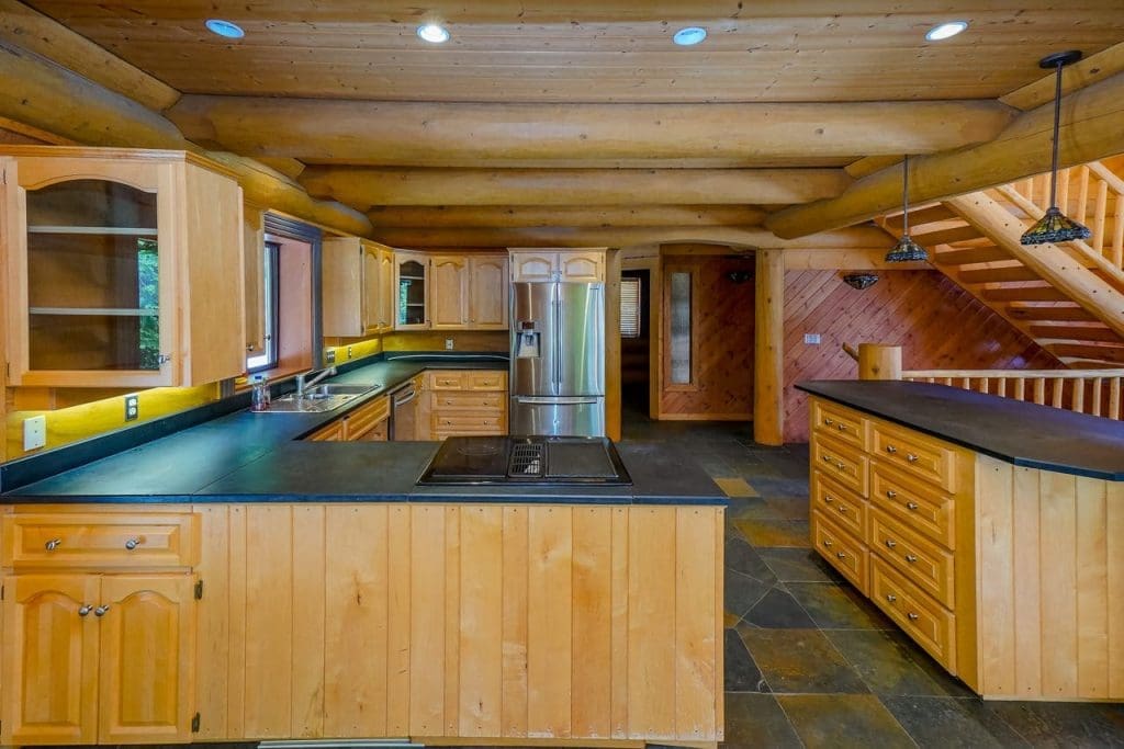 Custom Full Scribe Home with View | Artisan Custom Log Homes