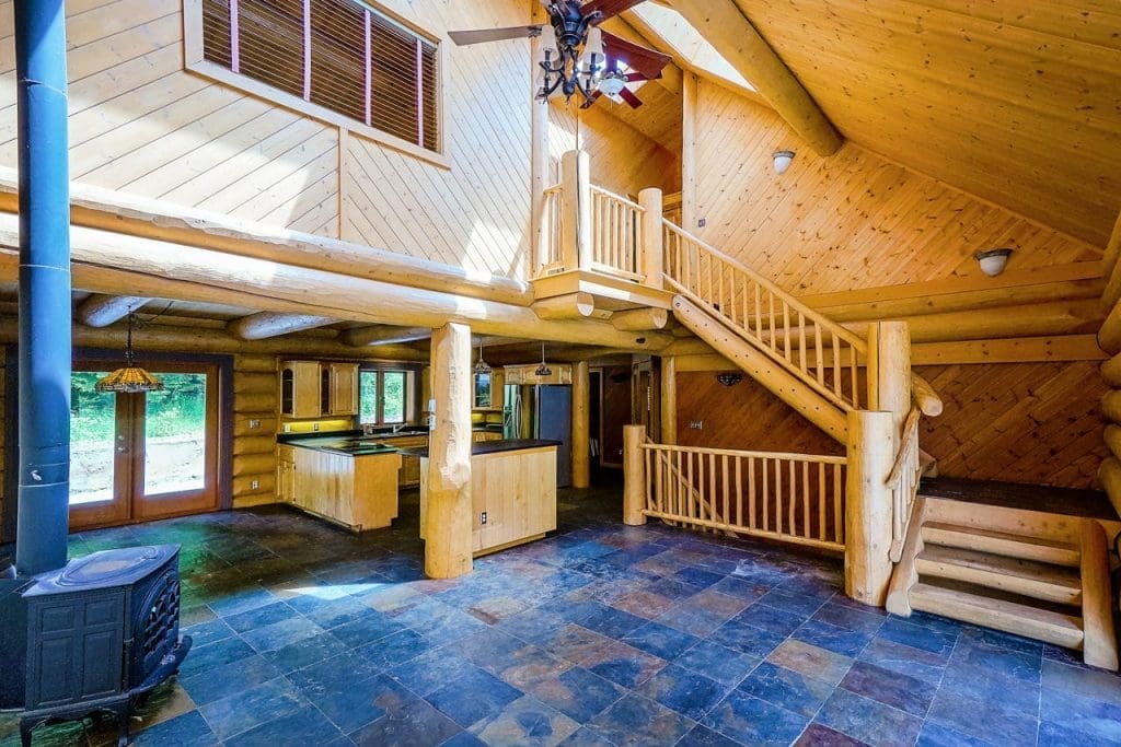 Custom Full Scribe Home with View | Artisan Custom Log Homes