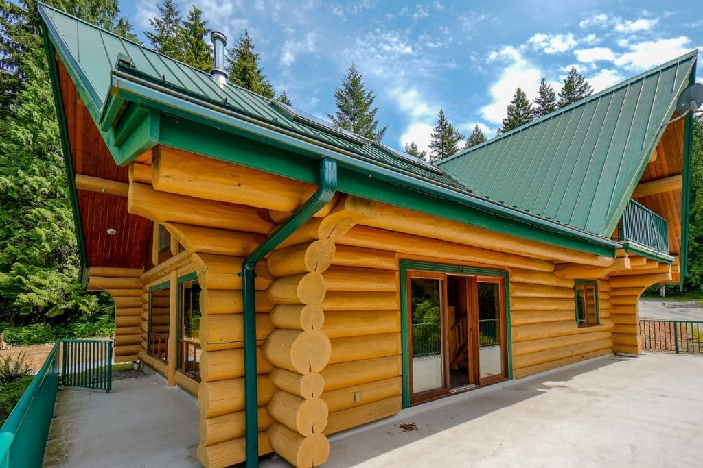 Custom Full Scribe Home with View | Artisan Custom Log Homes