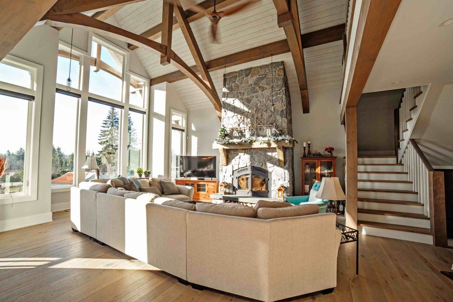 Fraser Valley Timber Frame - Artisan Custom Log Homes