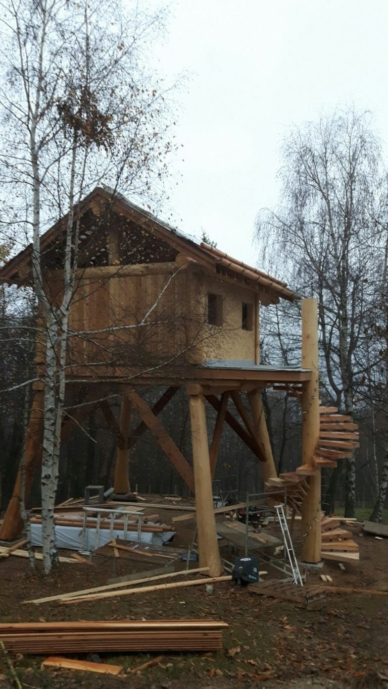 Italian Elevated Cabins - Artisan Custom Log Homes