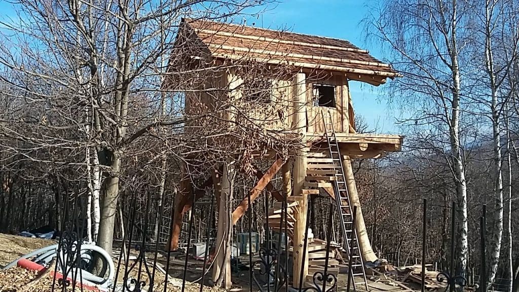 Italian Elevated Cabins - Artisan Custom Log Homes
