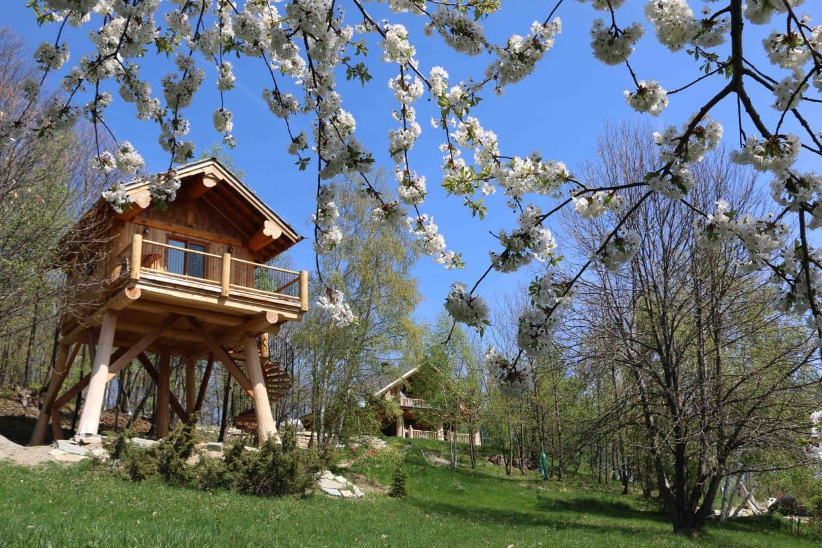 Italian Elevated Cabins - Artisan Custom Log Homes