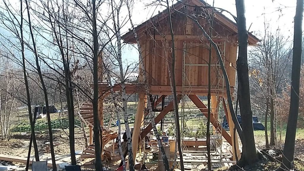 Italian Elevated Cabins - Artisan Custom Log Homes