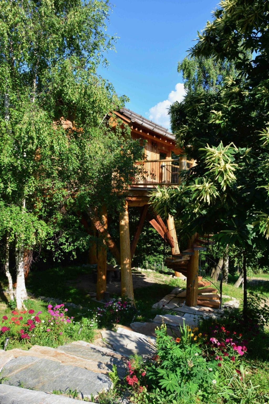 Italian Elevated Cabins - Artisan Custom Log Homes