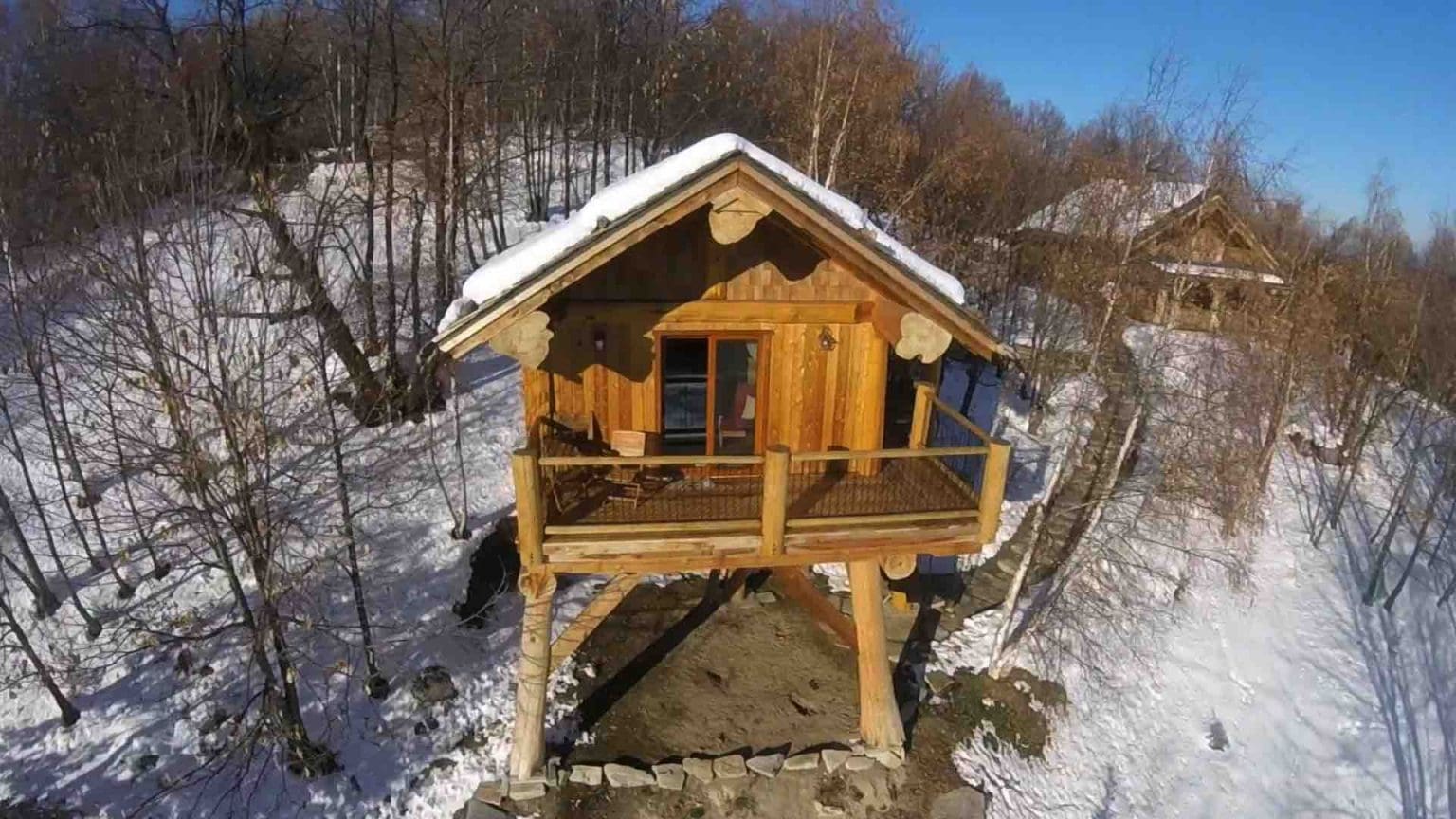 Italian Elevated Cabins - Artisan Custom Log Homes