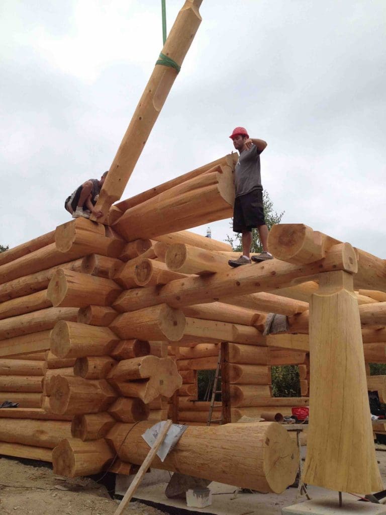 Italian Log Home - Artisan Custom Log Homes