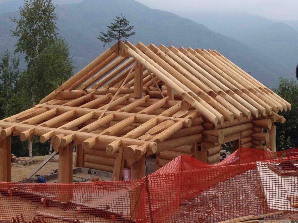 Italian Log Home - Artisan Custom Log Homes