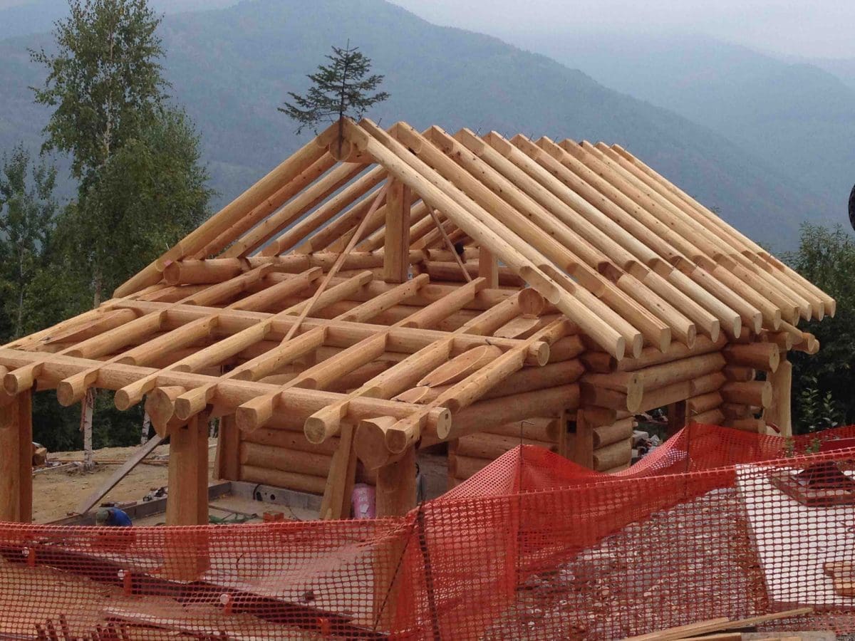 Italian Log Home - Artisan Custom Log Homes