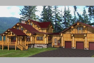 Full Scribe Log Home Plans | Artisan Custom Log Homes