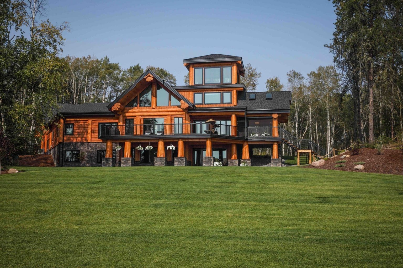 Rivard Family Post & Beam Home - Artisan Custom Log Homes
