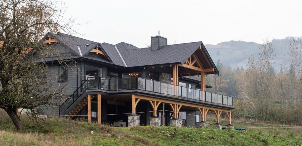 Sumas Mt. Family Timber Frame Home - Artisan Log Homes