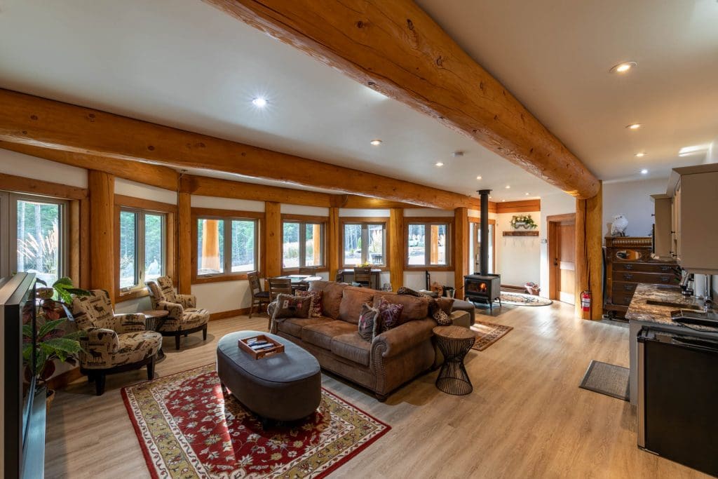 Golden Acres Post & Beam Lodge - Artisan Custom Log Homes