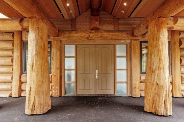 Richmond Log Post and Beam with Piece en Piece walls - Handcrafted ...